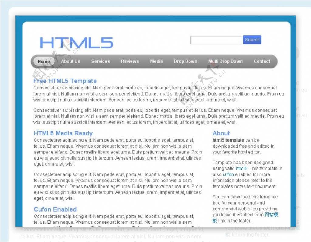 html5博客模板图片素材-编号01576996-图行天下