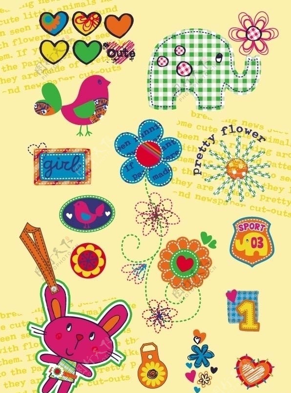 卡通图案图片素材-编号10048476-图行天下