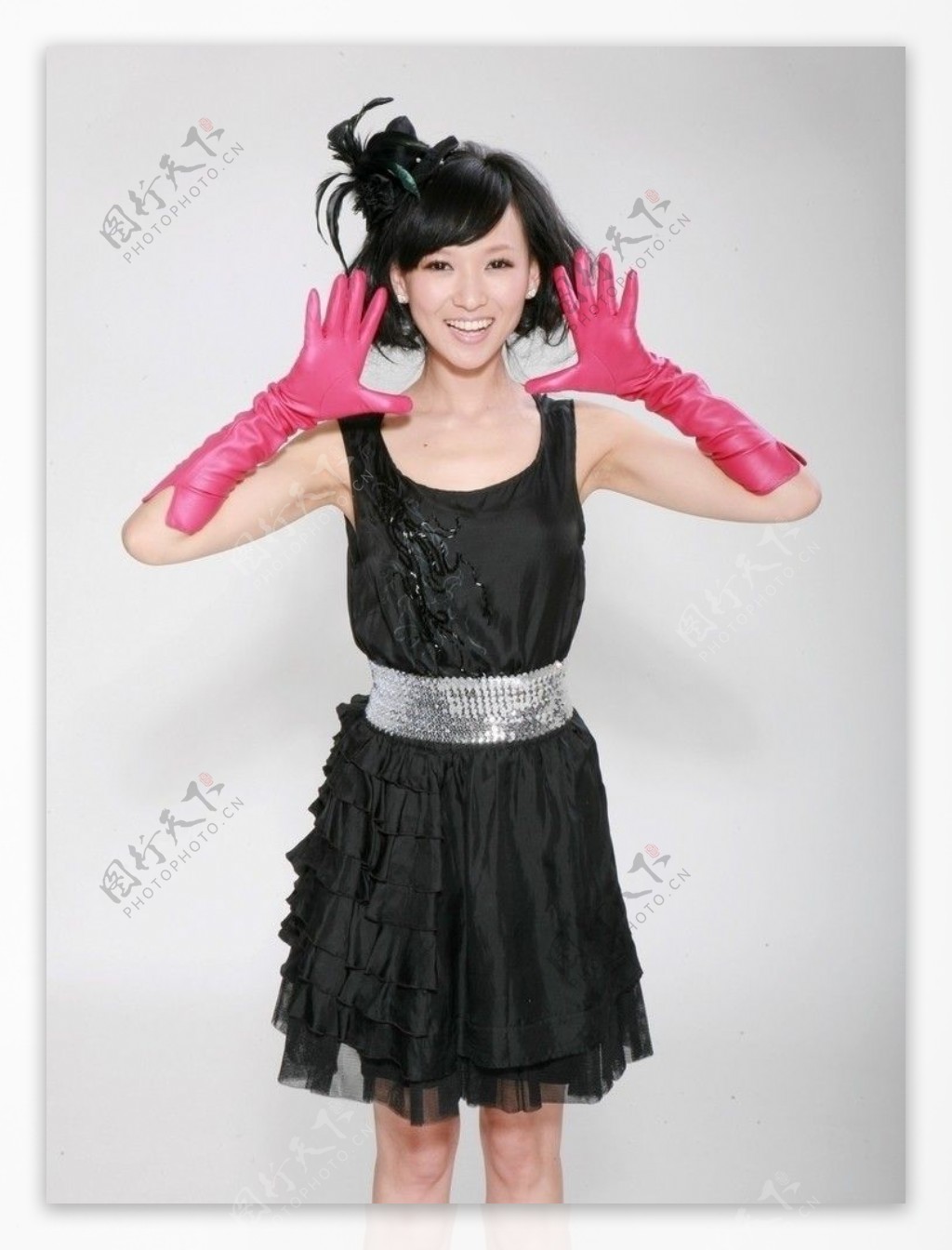 亚丽黑裙写真图片素材-编号13570966-图行天下