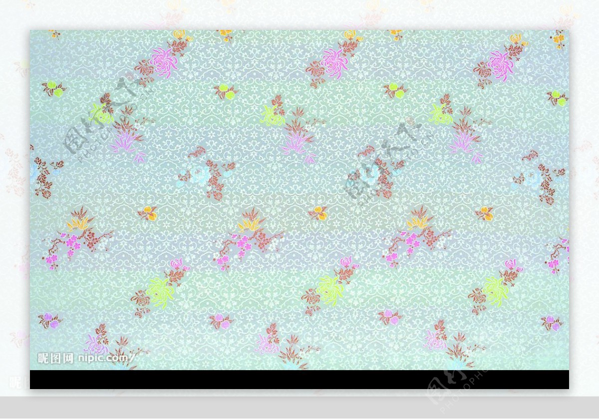 布艺花纹图片素材-编号13700846-图行天下