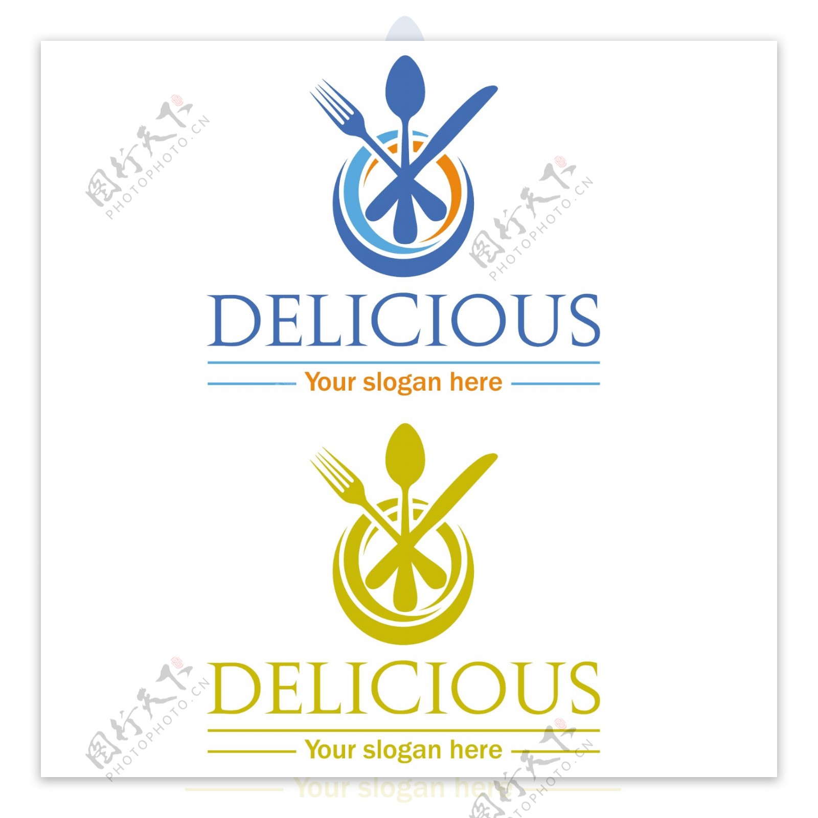 炫彩美食LOGO图片素材-编号14766186-图行天下