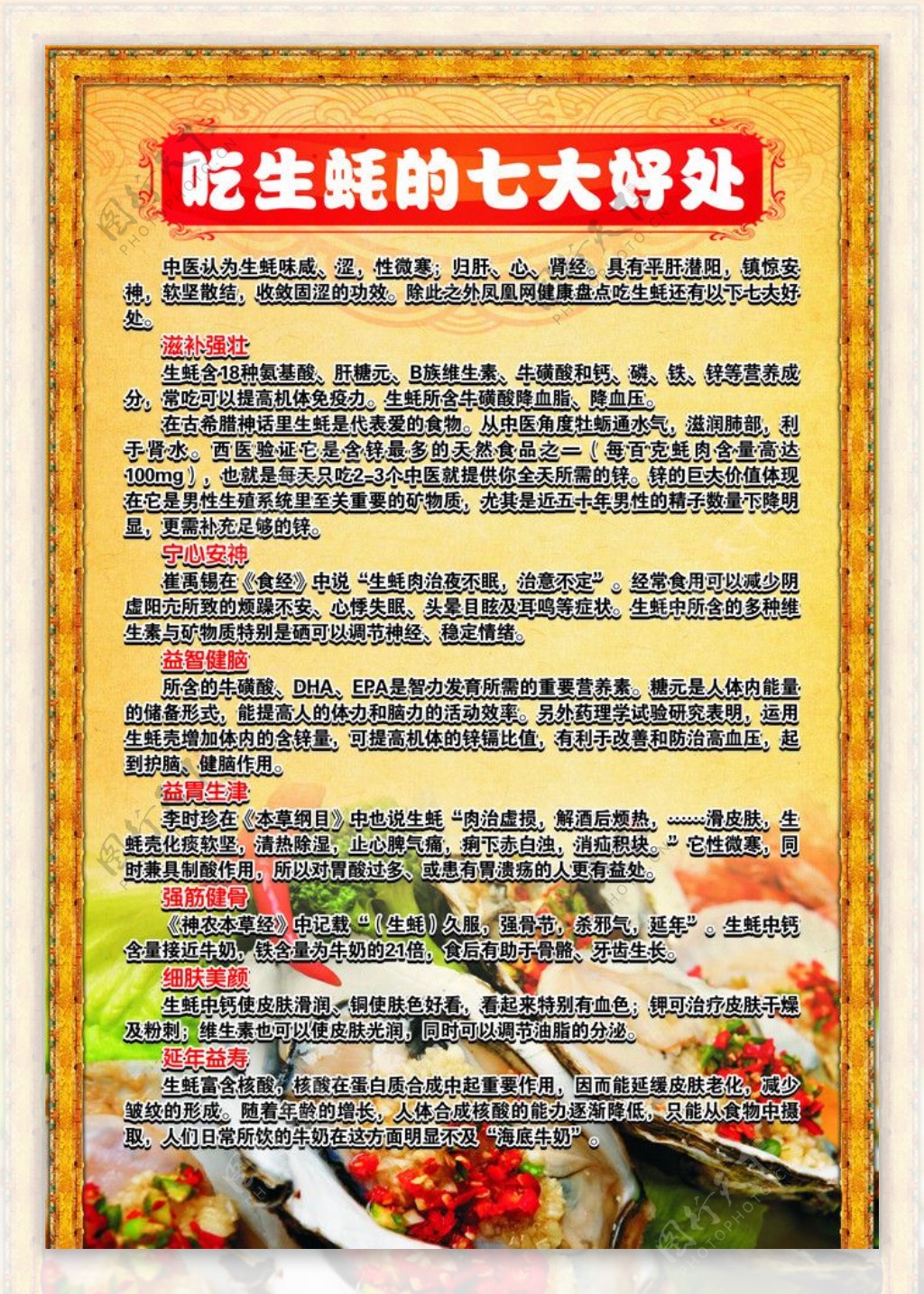 生蚝对人体的好处图片素材-编号19433116-图行天下