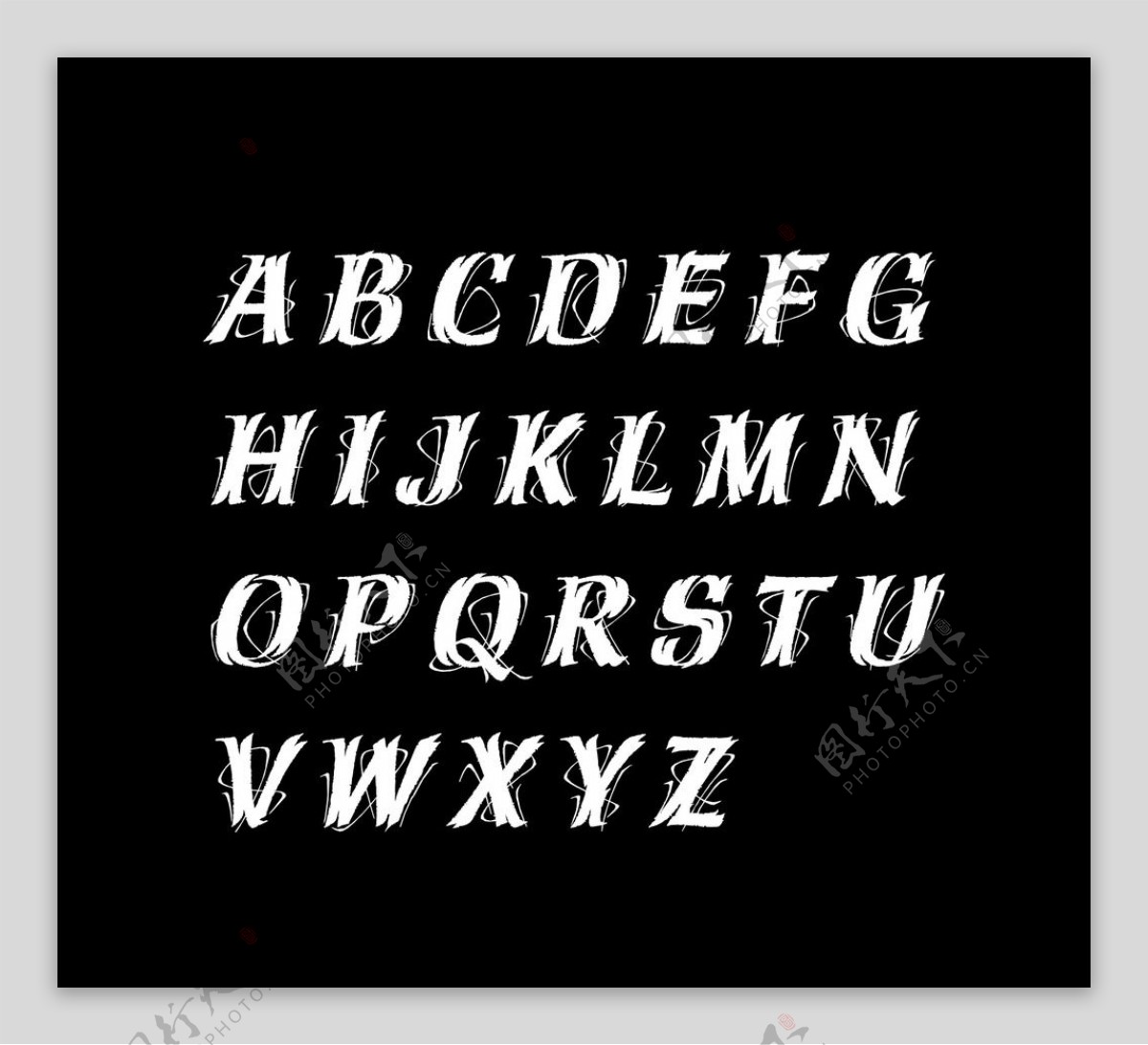 创意英文字体卡通英文字体图片素材-编号22818646-图行天下