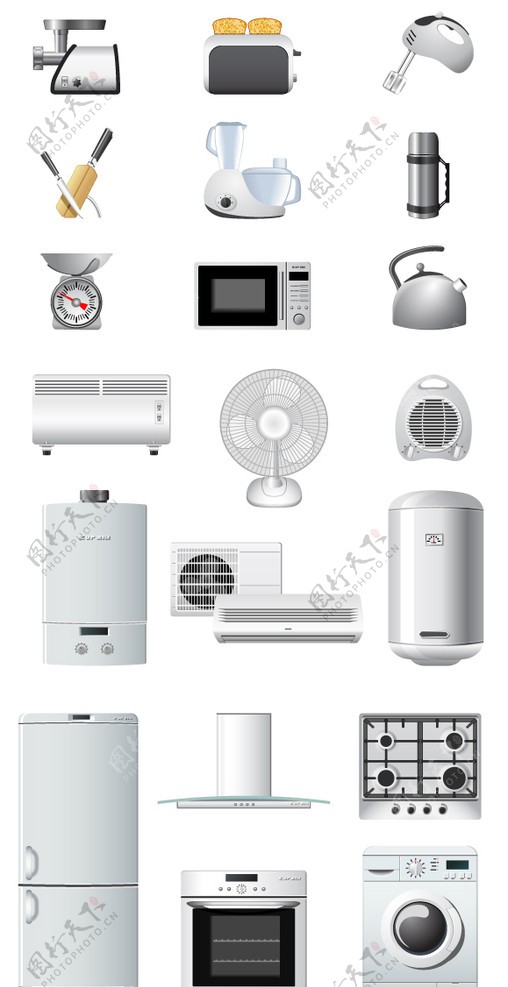 生活用品图标矢量图片素材-编号23507286-图行天下