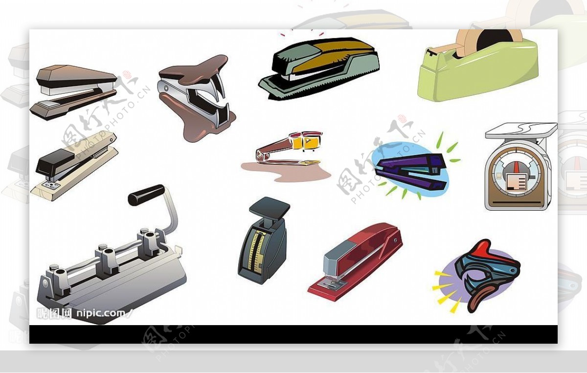 各种订书机图片素材-编号23520686-图行天下