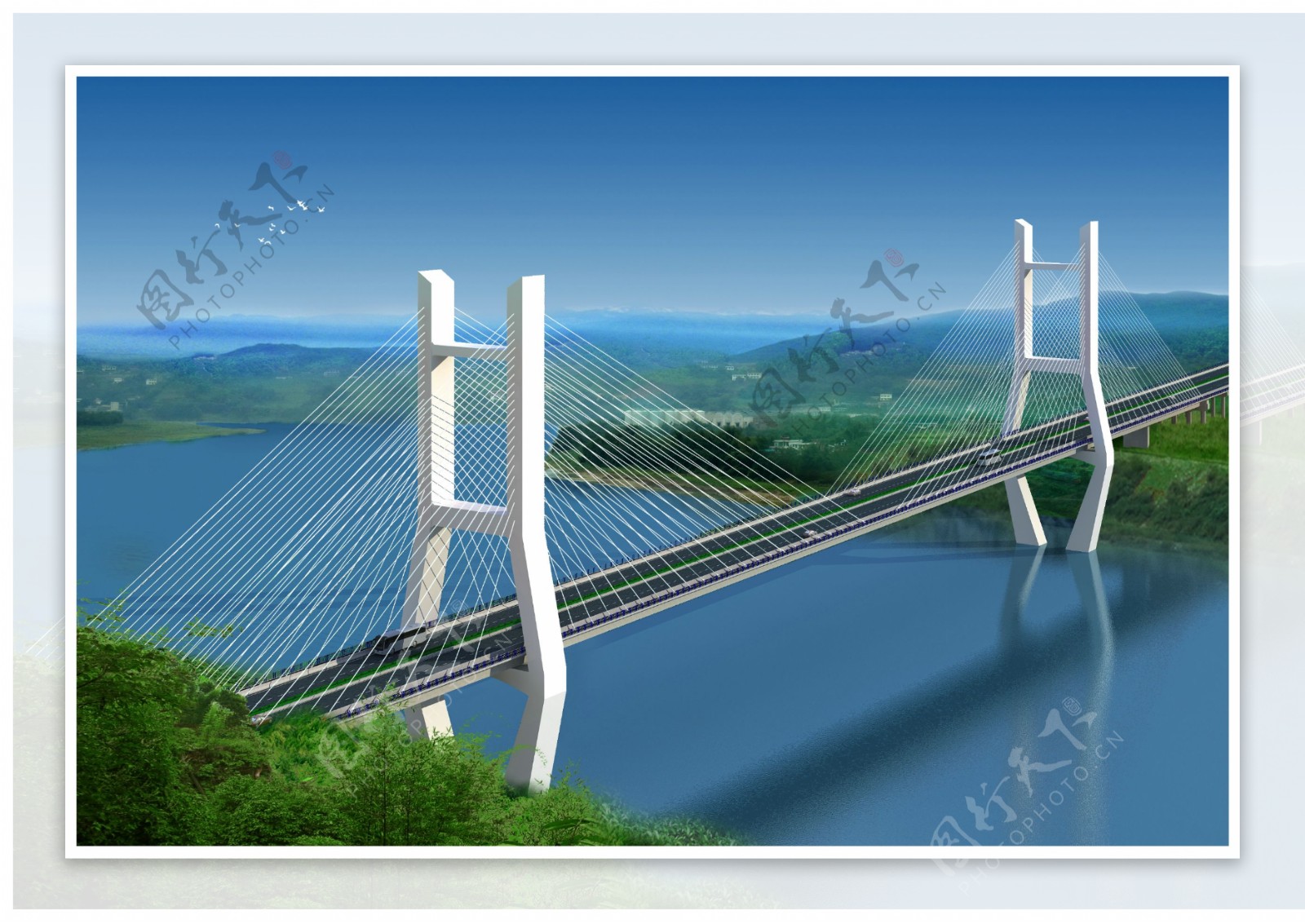 桥梁效果图图片素材-编号23529766-图行天下