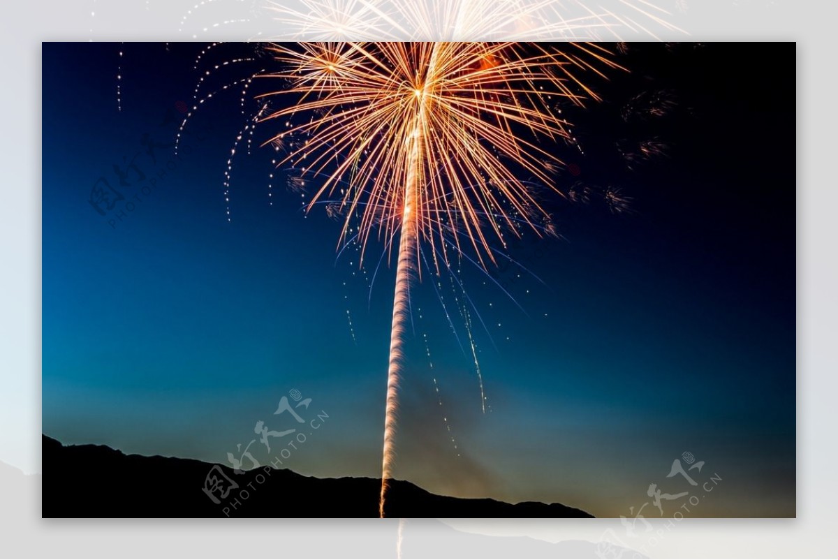 绽放的烟花图片素材-编号24046856-图行天下