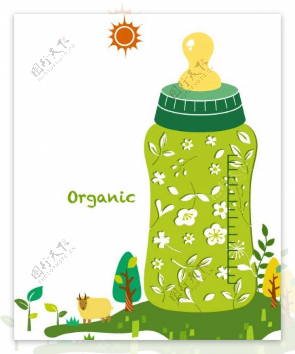 奶瓶背景图片素材-编号24101476-图行天下