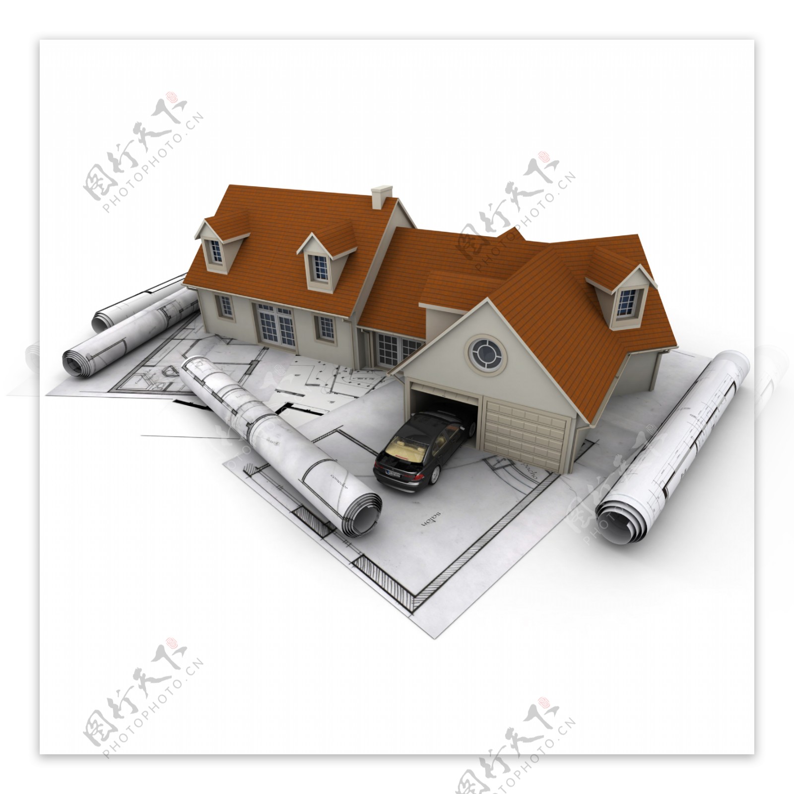 别墅建筑设计图片素材-编号26414496-图行天下