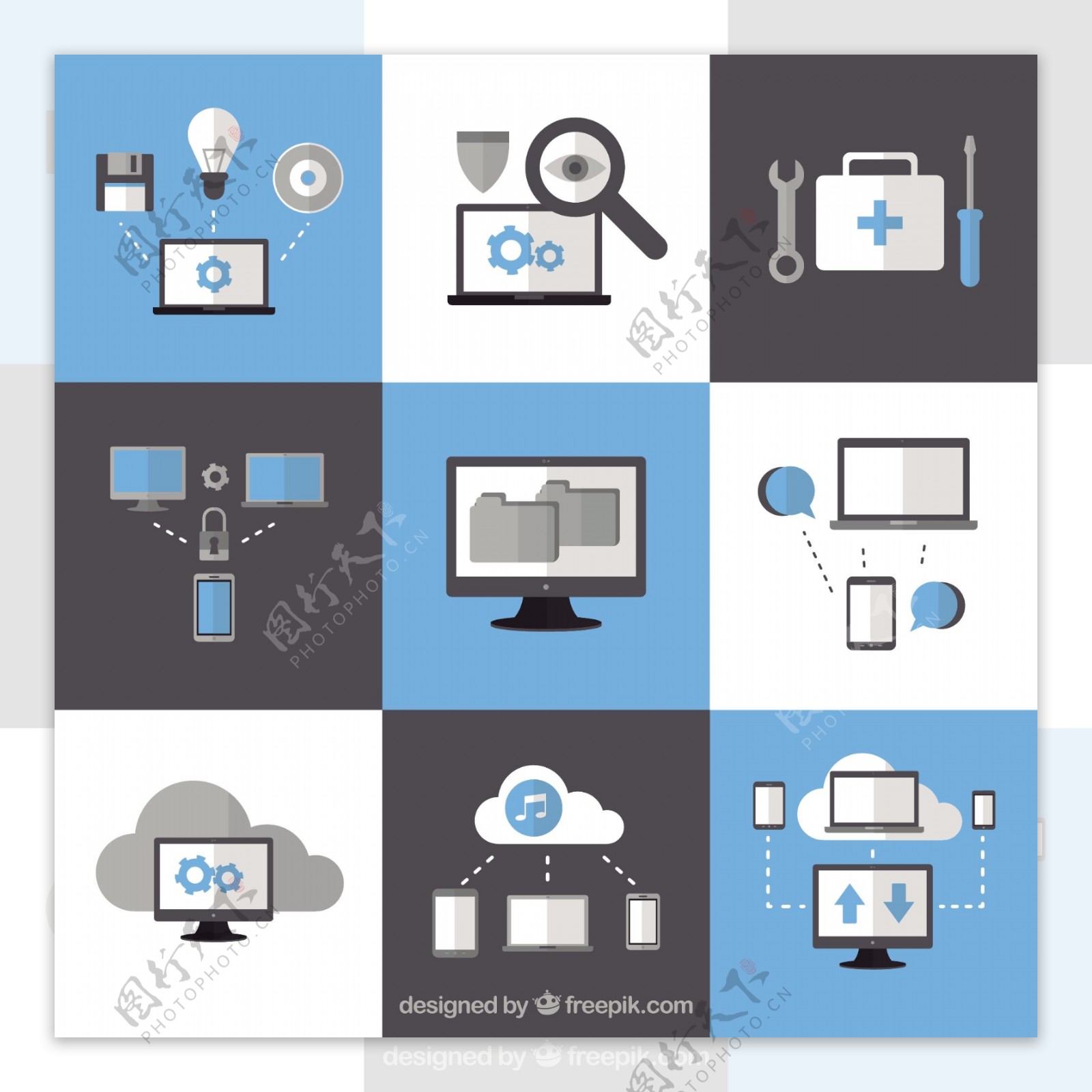 云计算图标图片素材-编号26658636-图行天下