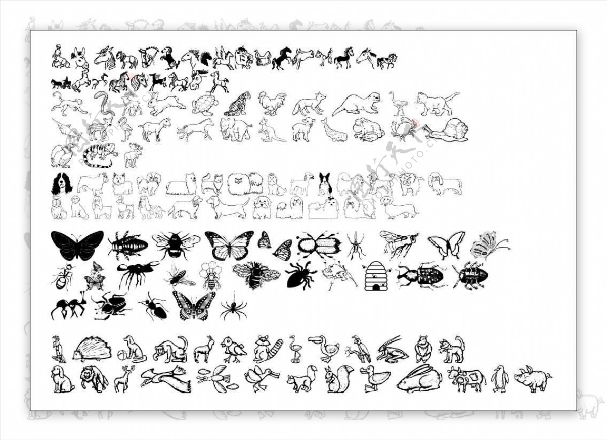 cdr矢量动物图标图片素材-编号28492946-图行天下