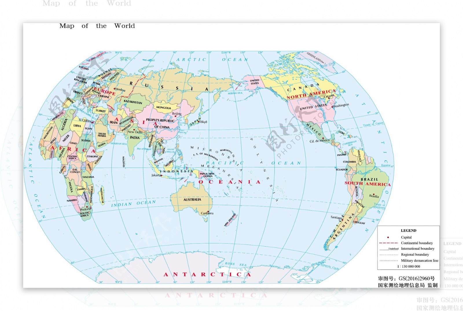 11.3亿英语版世界地图图片素材-编号28956266-图行天下