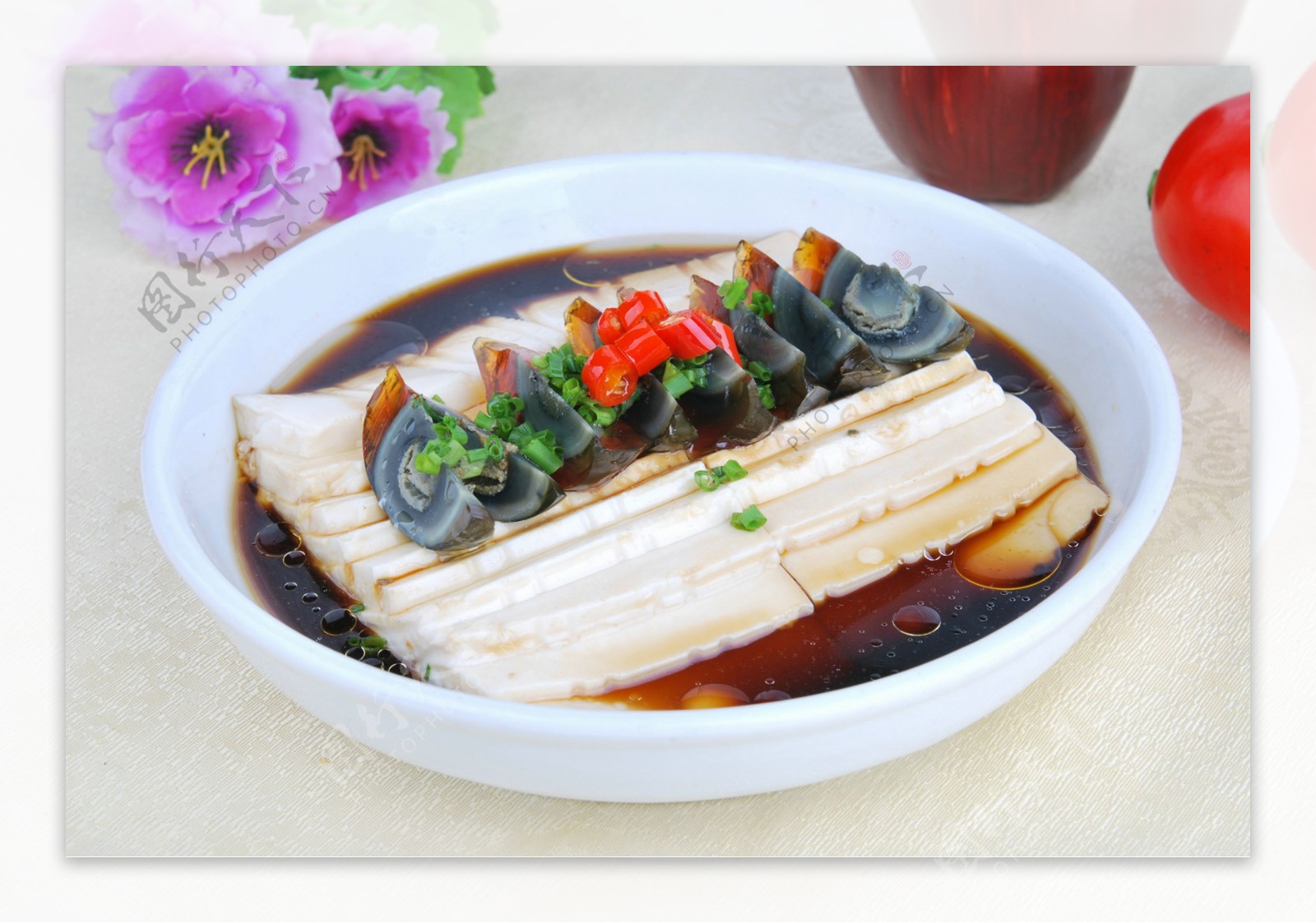 凉拌皮蛋豆腐图片素材-编号35177536-图行天下