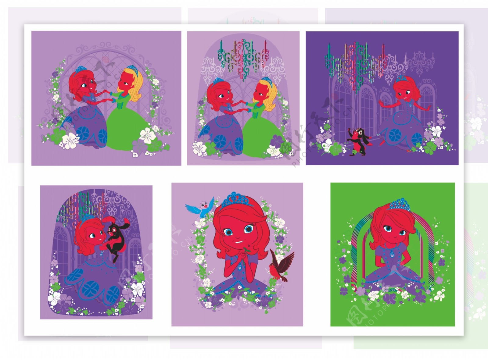 索菲亚公主矢量图图片素材-编号36038656-图行天下