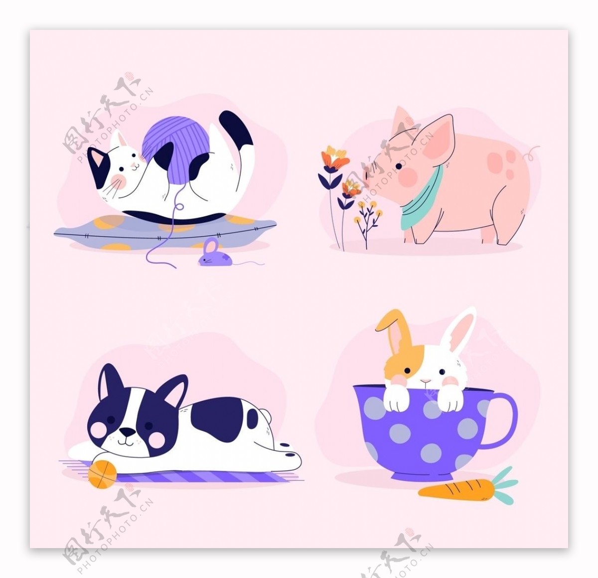 狗DOG动物卡通图片素材-编号39457206-图行天下